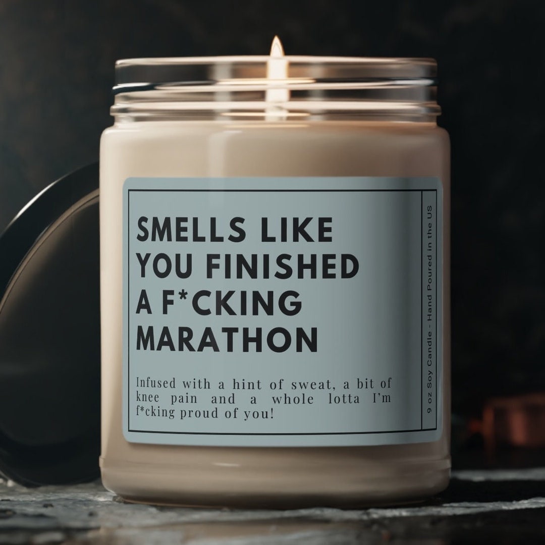 Marathon Gift Marathon Candle Gift for Marathon Runner Marathon Gift ...