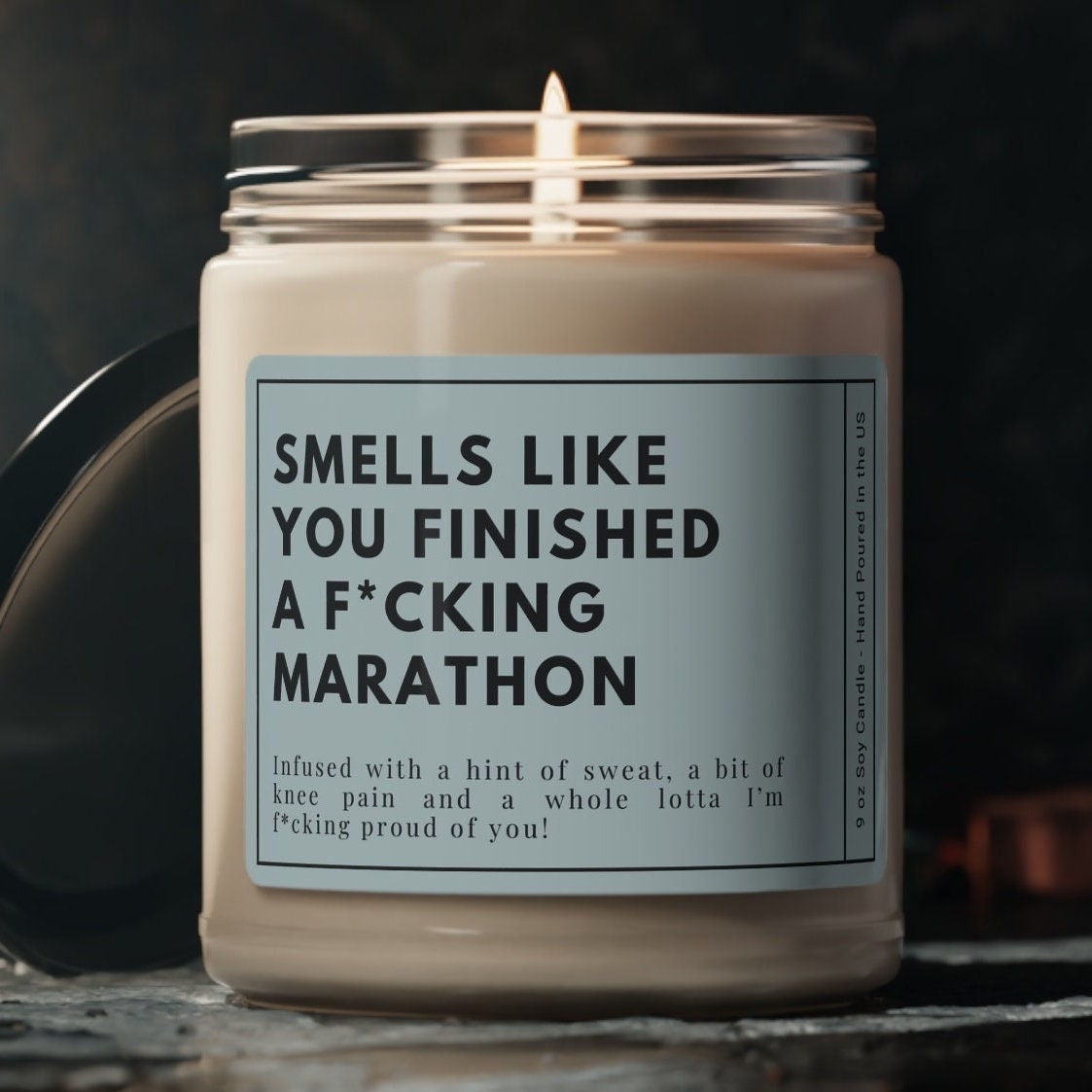 Marathon Gift Marathon Candle Gift for Marathon Runner Marathon Gift ...