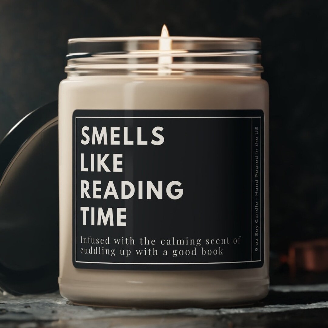 Reading Time Candle Gift for Avid Reader Gift for Book Lover Author ...