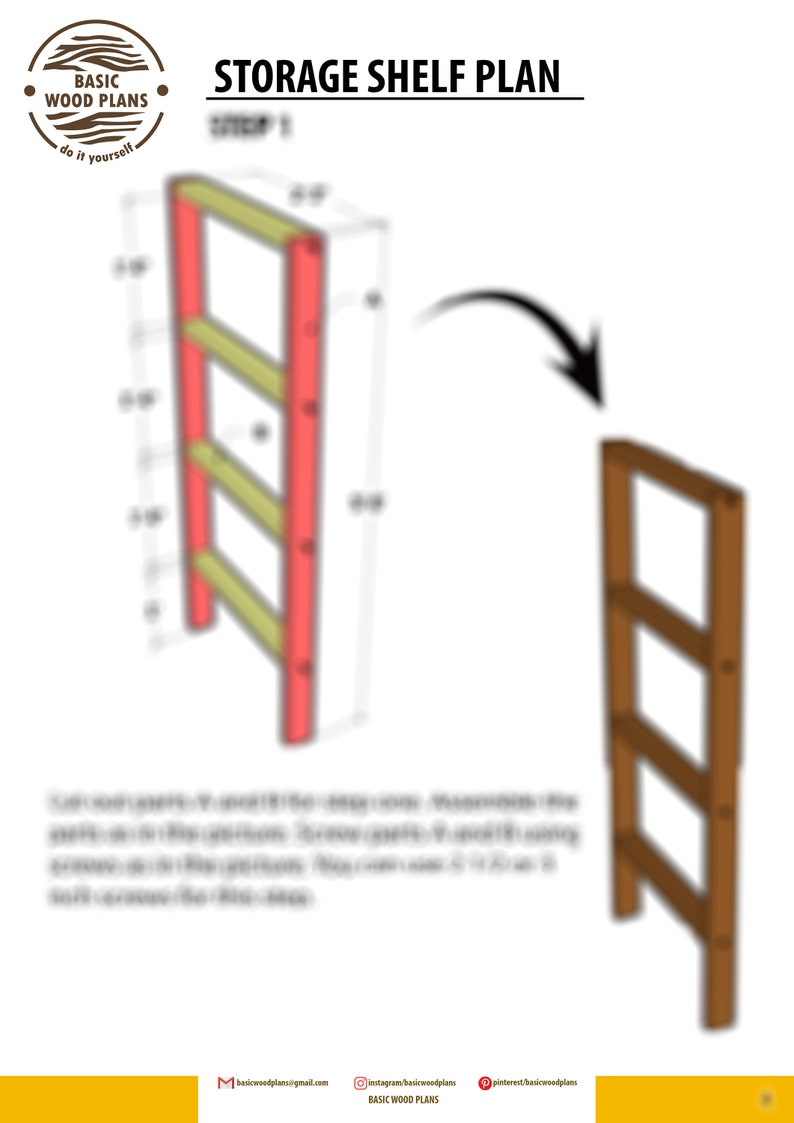Storage Shelf Build Plan Storage Rack Digital Plan DIY - Etsy