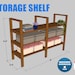 Storage Shelf Build Plan, Storage Rack Digital Plan, DIY Garage Shelf ...