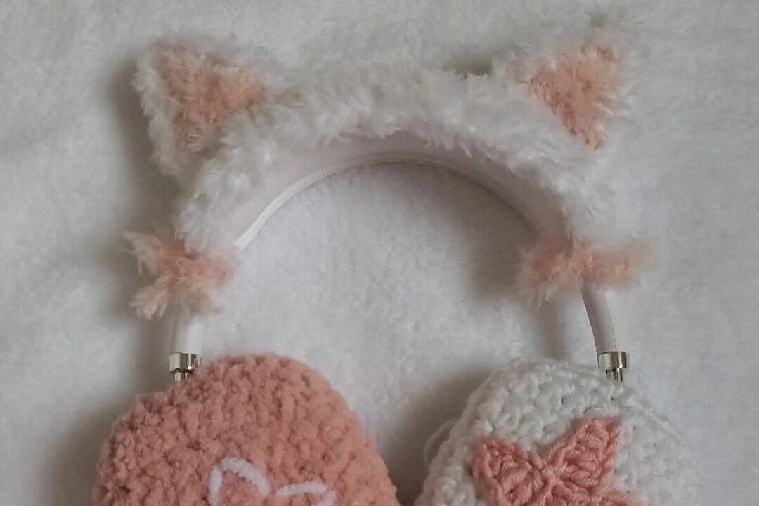 Cat Ear Crochet Headphone Accessory (ears Only) - Etsy