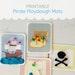 Pirate Playdough Mats, Pretend Play Pirate Play Dough Mats, Pretend ...