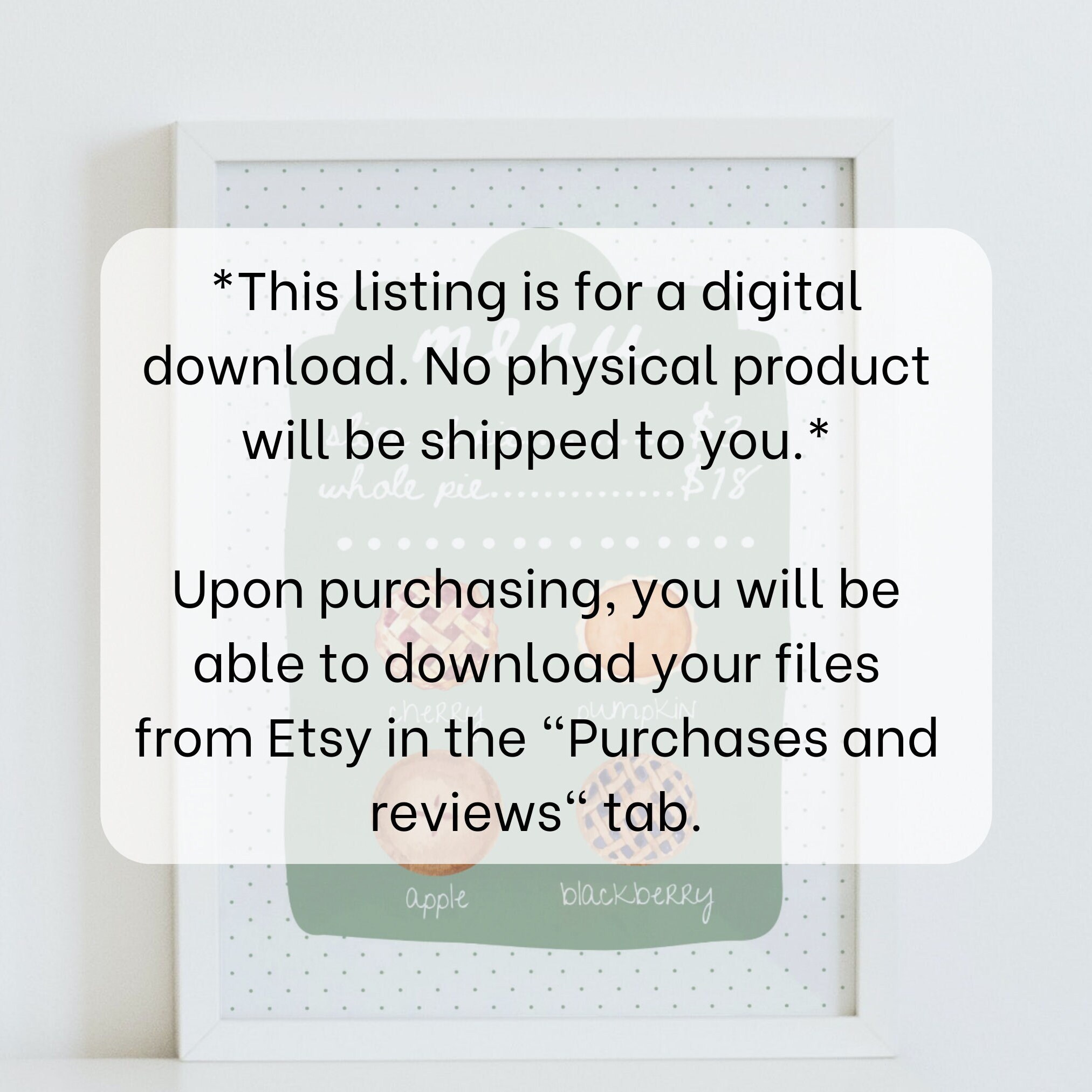 Pretend Play Pie Bakery Menu, Dramatic Play Bakery Menu, Fall Bakery ...