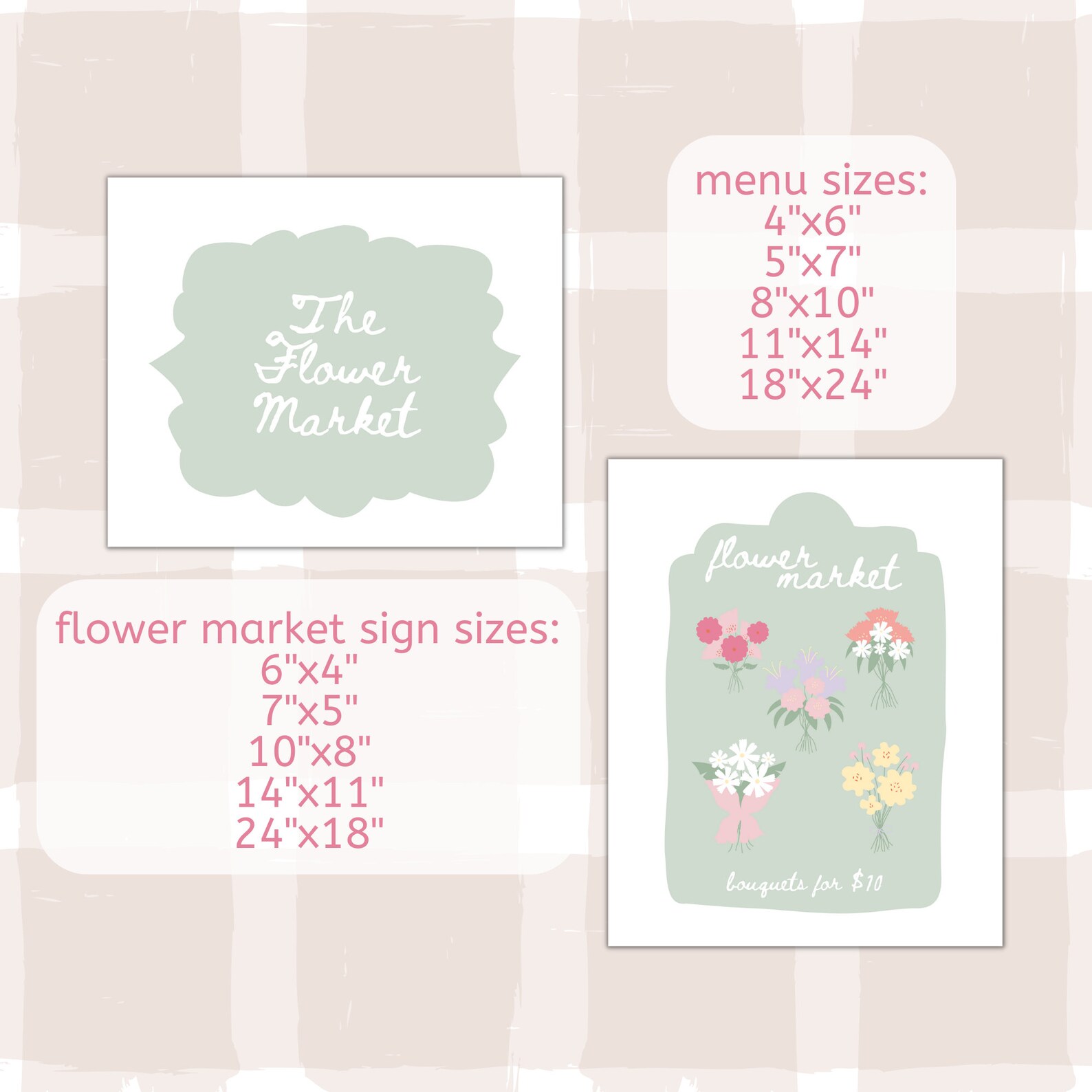 Flower Market Pretend Play Set, Flower Market Dramatic Play, Spring ...