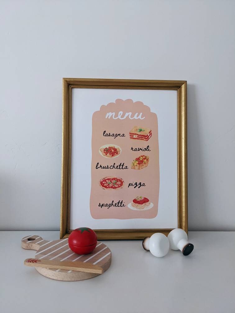 Pretend Play Italian Restaurant Menu, Dramatic Play Menu, Pretend Play ...