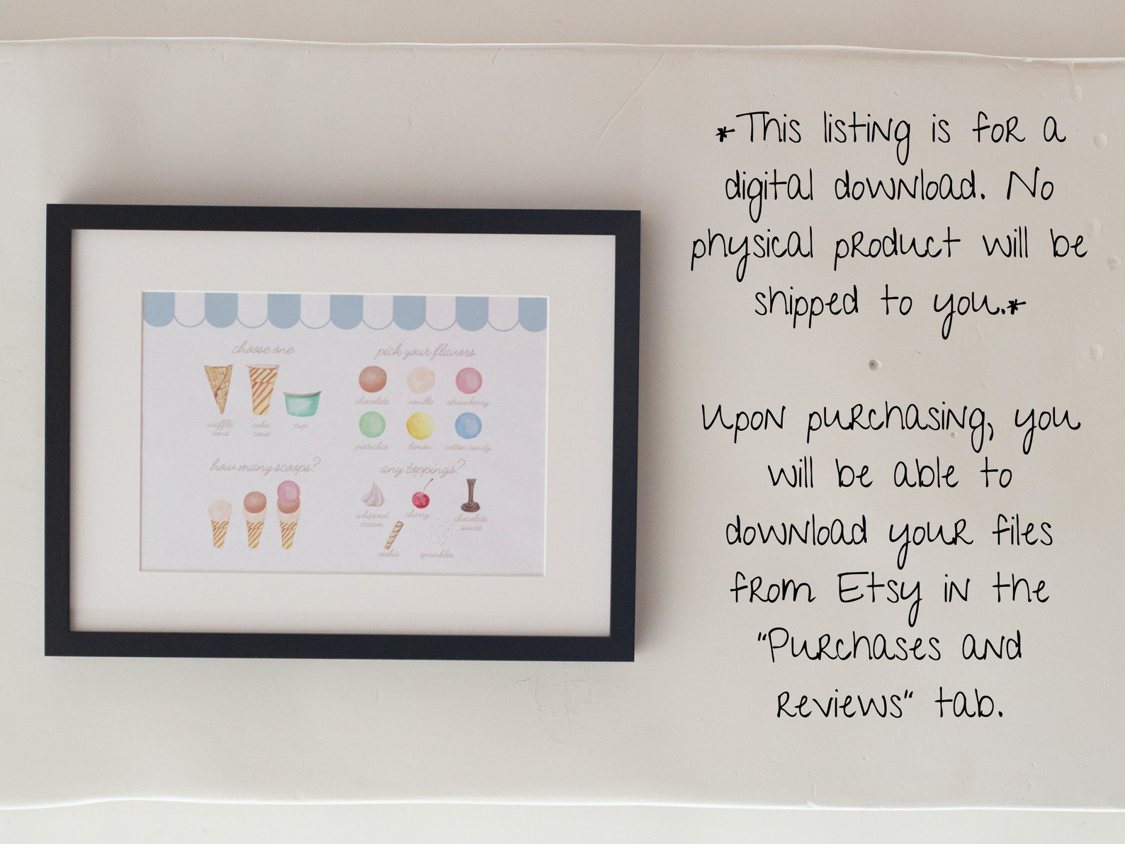 Pretend Play Ice Cream Parlor Menu, Pretend Ice Cream Menu, Dramatic ...