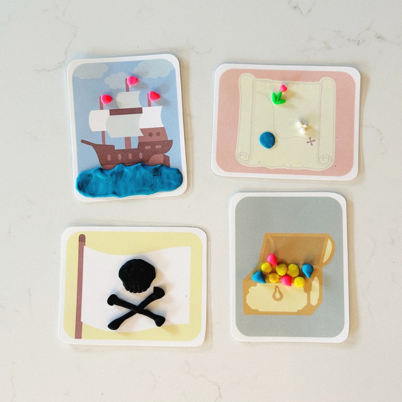Pirate Playdough Mats, Pretend Play Pirate Play Dough Mats, Pretend ...