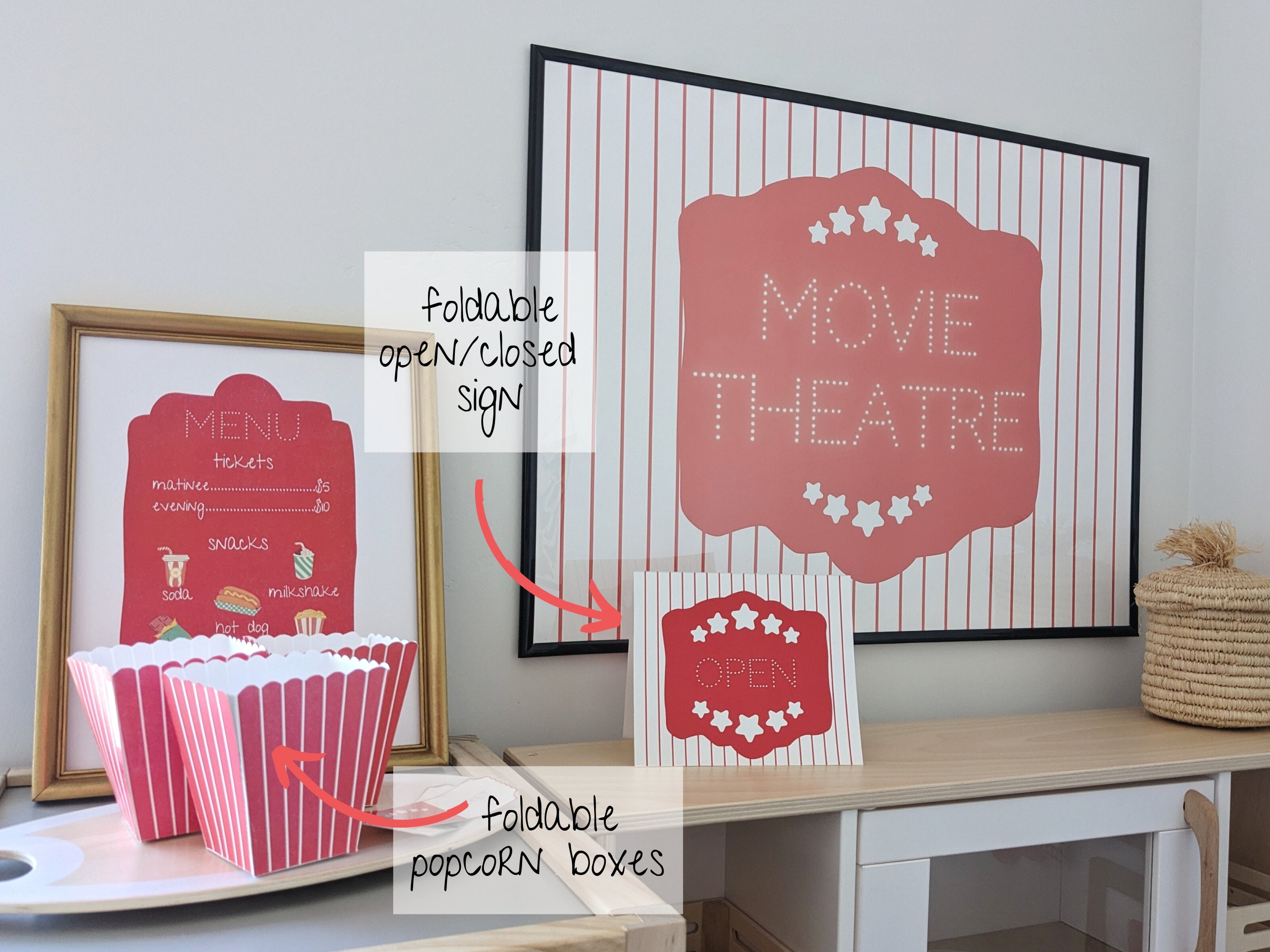 Pretend Play Movie Theater Dramatic Play Movie Theater - Etsy