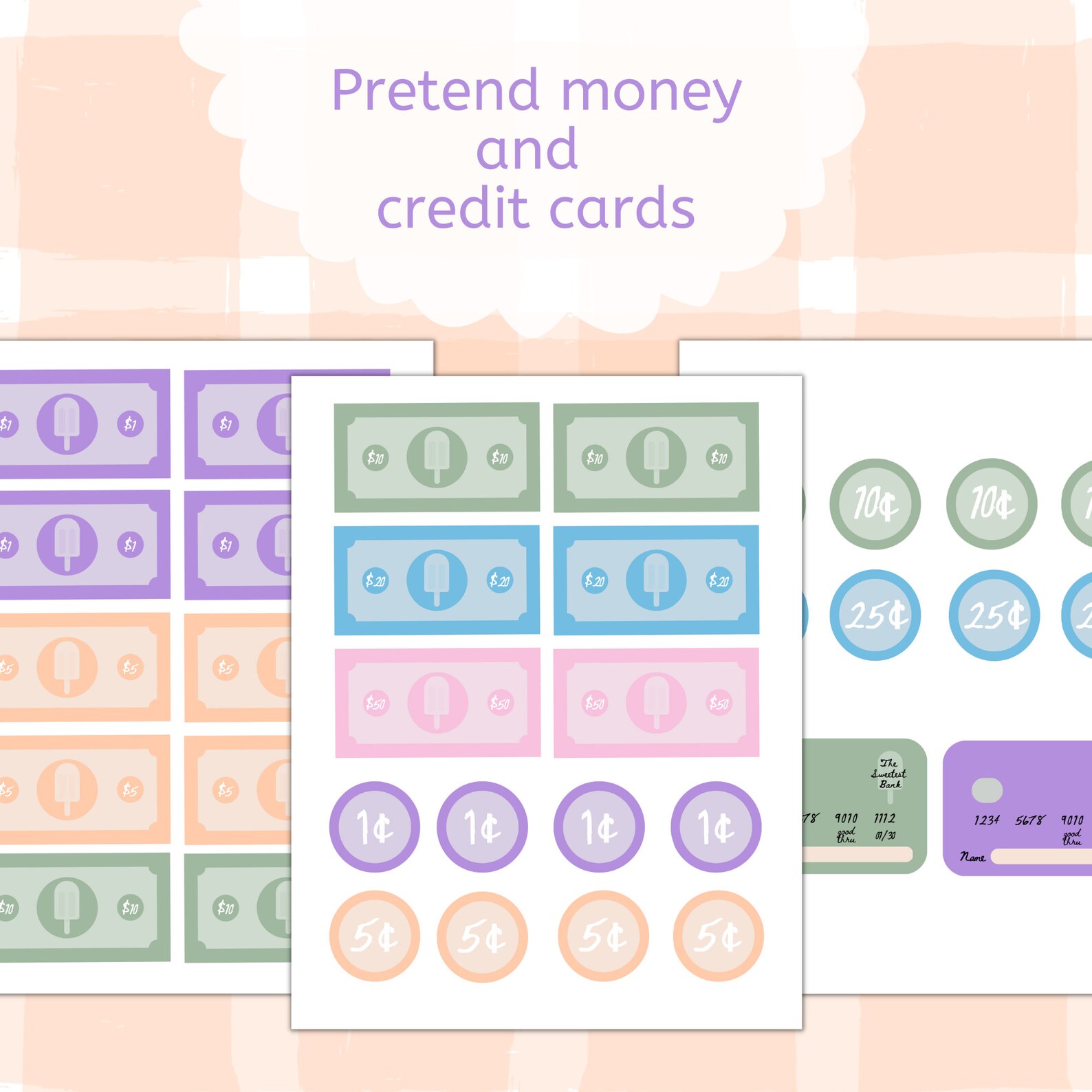 Popsicle Stand Pretend Play Set, Popsicle Stand Dramatic Play Set ...