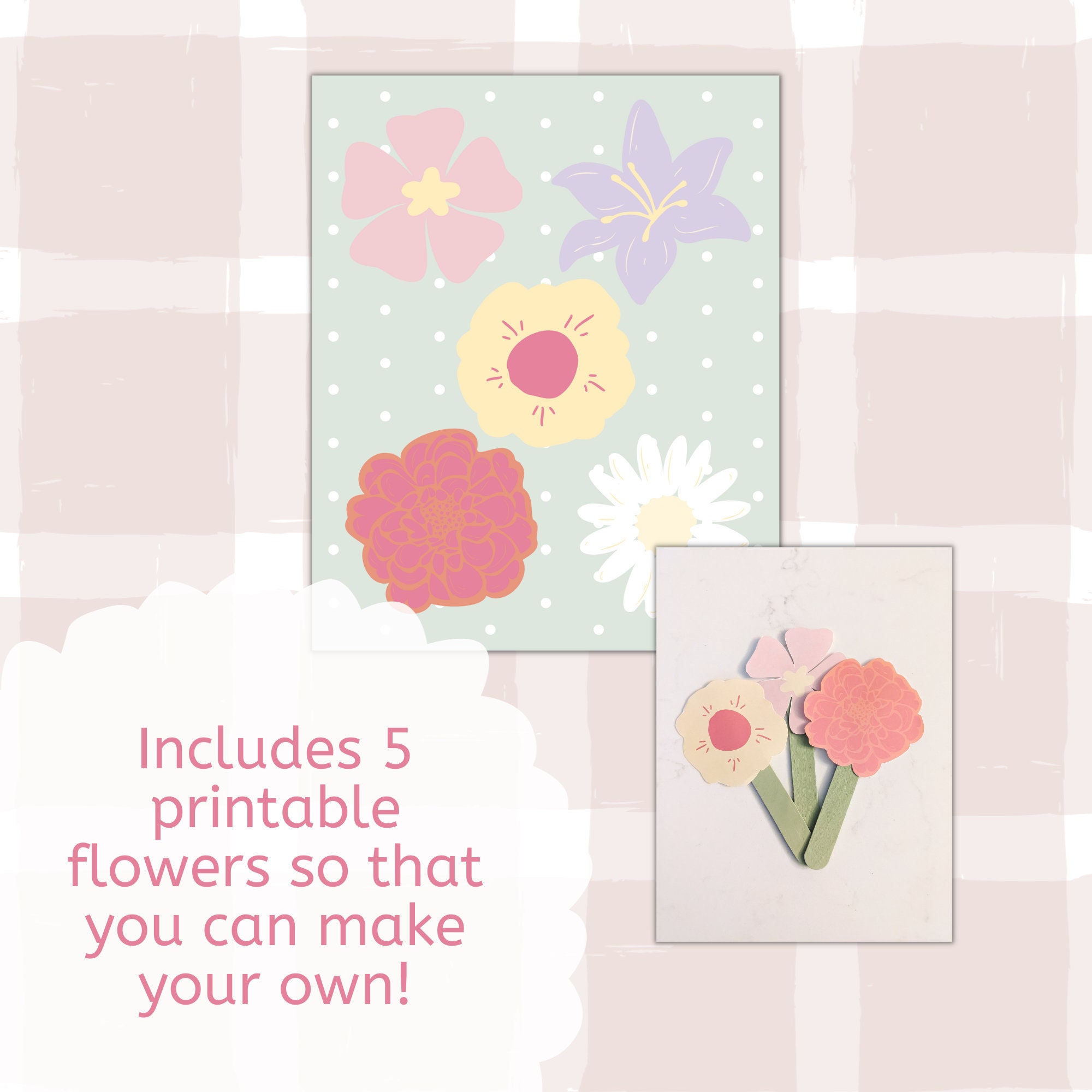 Flower Market Pretend Play Set, Flower Market Dramatic Play, Spring ...