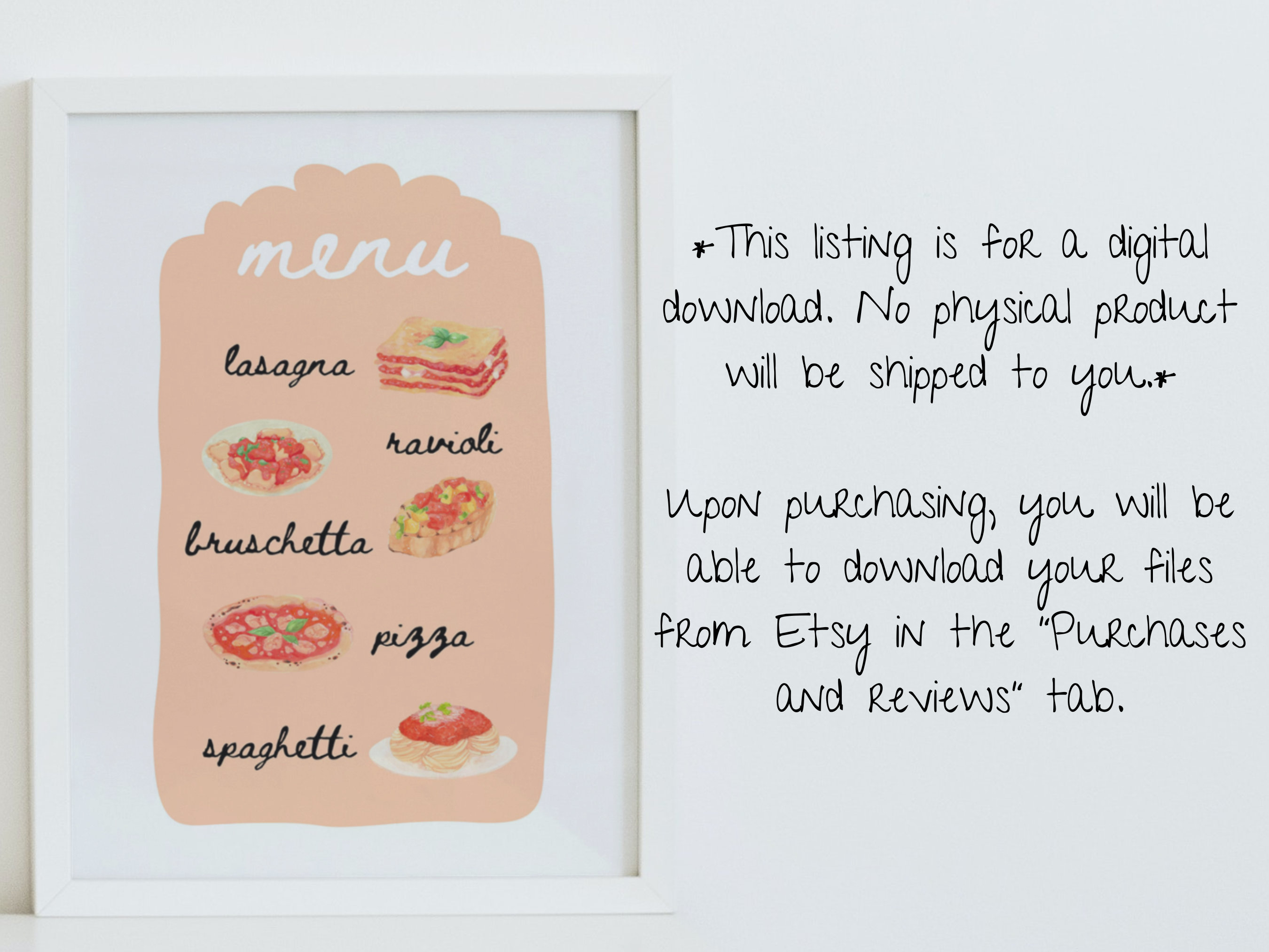 Pretend Play Italian Restaurant Menu, Dramatic Play Menu, Pretend Play ...