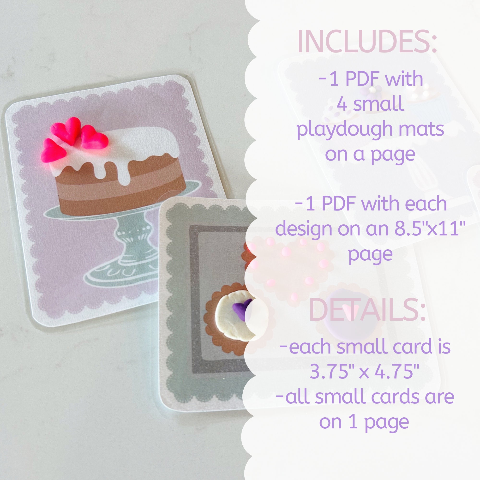 Valentine's Day Playdough Mats, Valentine's Bakery Playdough Mats for ...