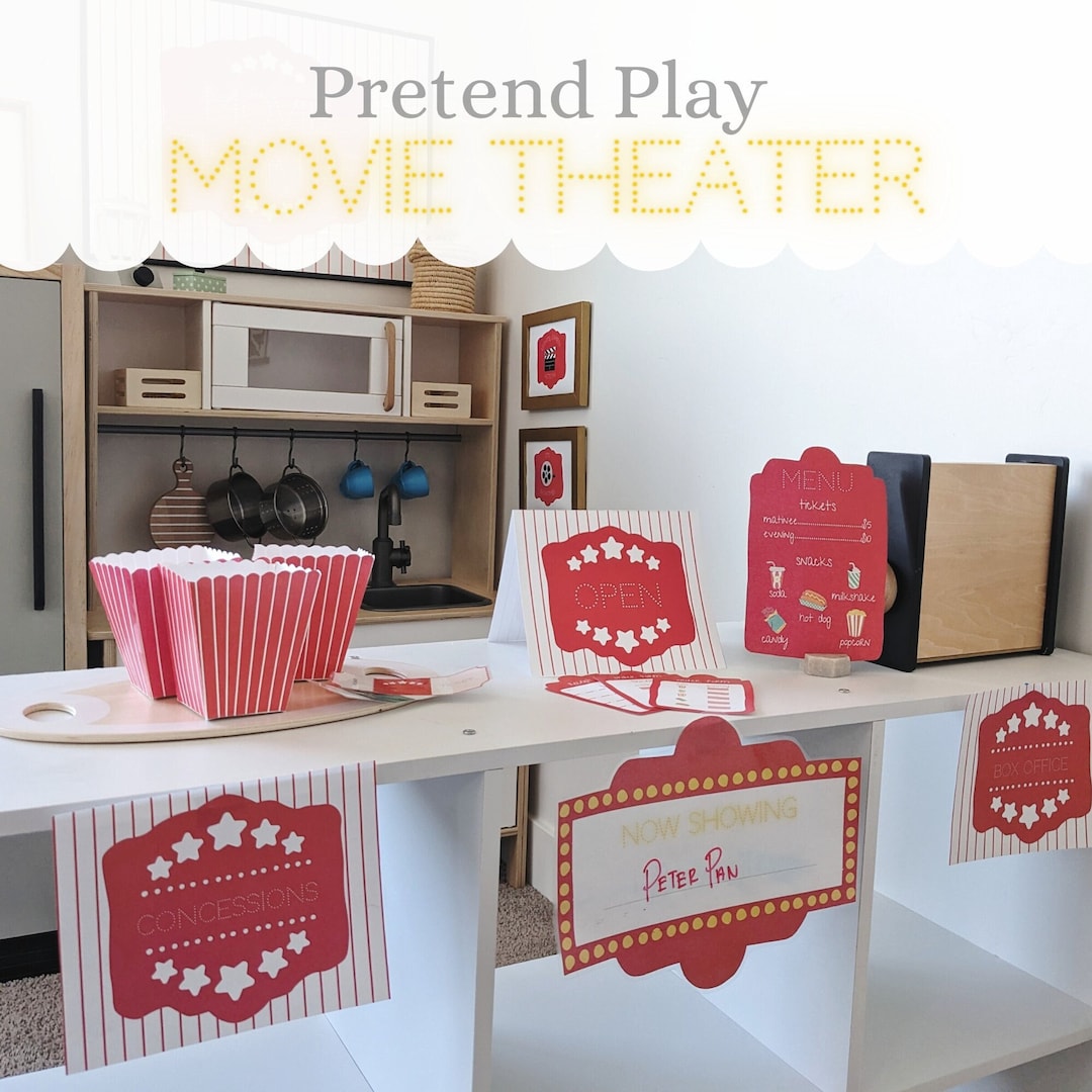 Pretend Play Movie Theater, Dramatic Play Movie Theater, Pretend Play ...