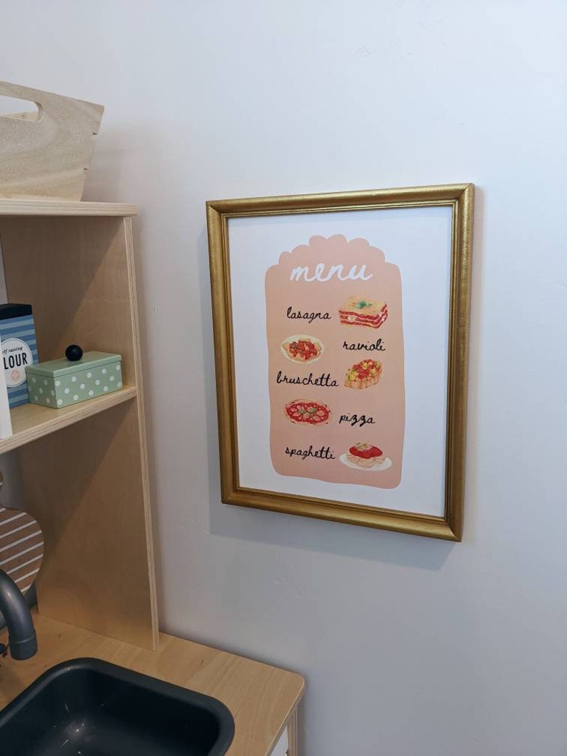 Pretend Play Italian Restaurant Menu, Dramatic Play Menu, Pretend Play ...