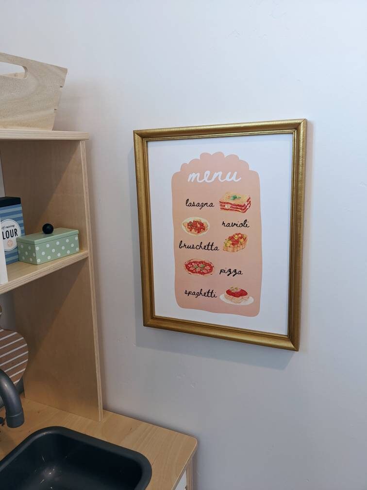Pretend Play Italian Restaurant Menu, Dramatic Play Menu, Pretend Play ...