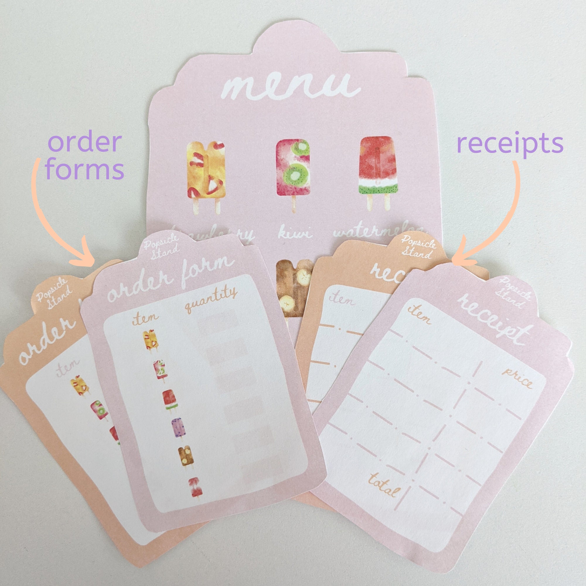 Popsicle Stand Pretend Play Set, Popsicle Stand Dramatic Play Set ...