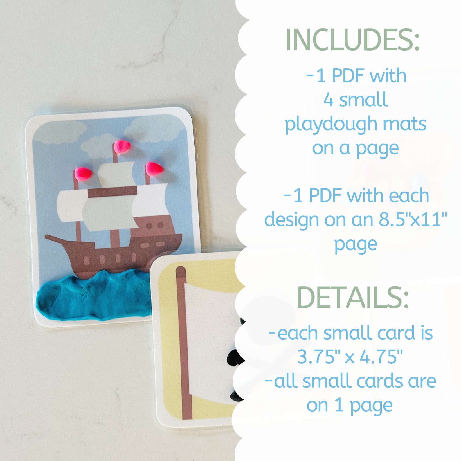 Pirate Playdough Mats, Pretend Play Pirate Play Dough Mats, Pretend ...