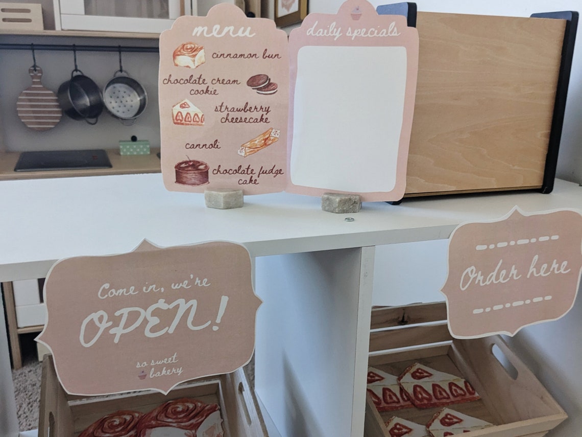 Bakery Pretend Play Set, Bakery Dramatic Play, Restaurant Pretend Play ...