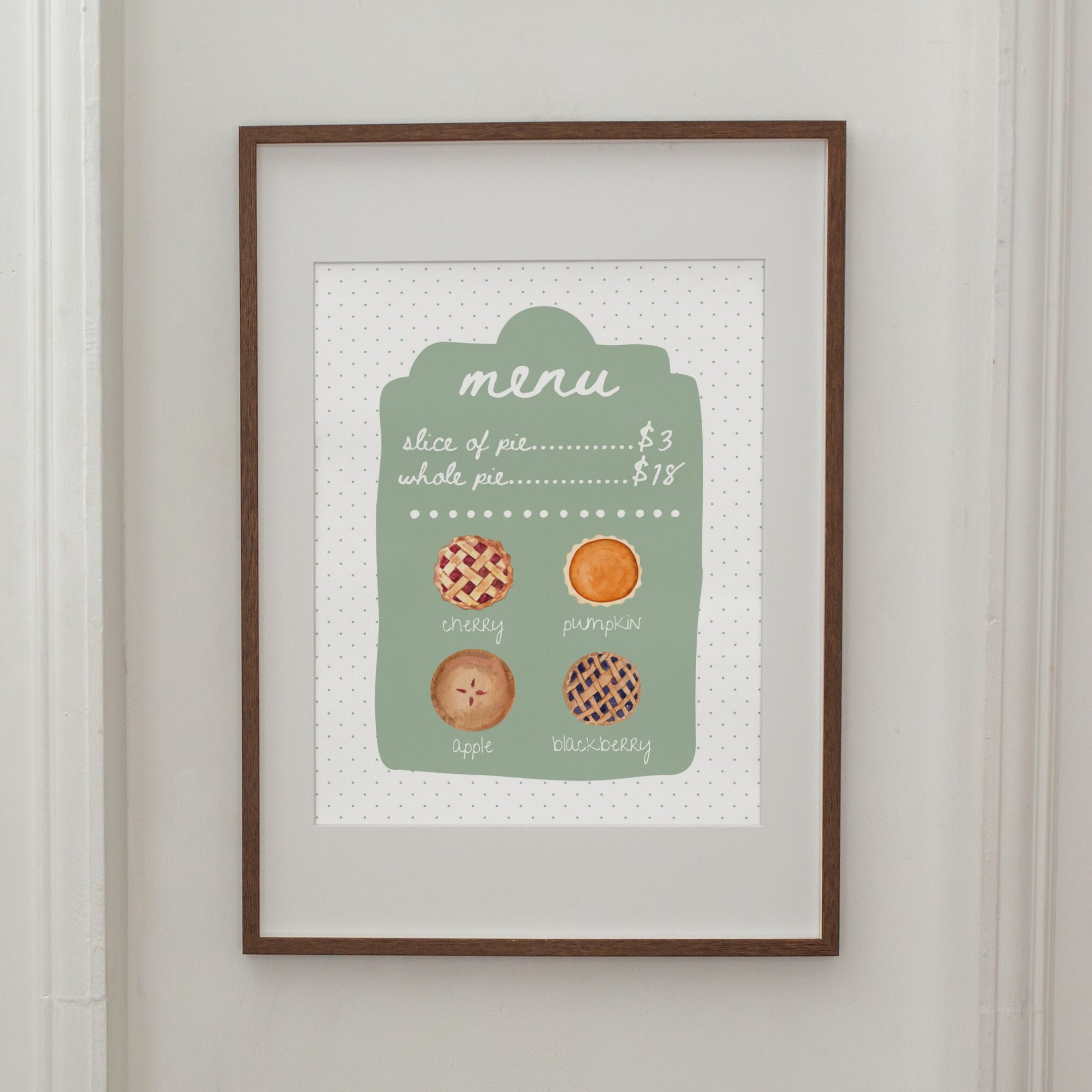 Pretend Play Pie Bakery Menu, Dramatic Play Bakery Menu, Fall Bakery ...