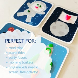 Space Playdough Mats, Pretend Play Astronaut Play Dough Mats, Planet ...