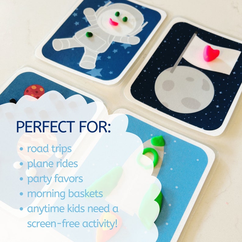 Space Playdough Mats, Pretend Play Astronaut Play Dough Mats, Planet ...