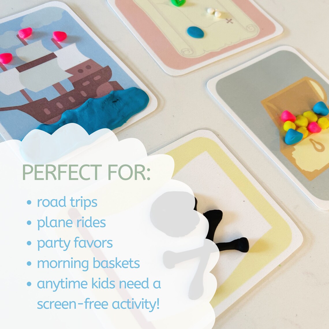 Pirate Playdough Mats, Pretend Play Pirate Play Dough Mats, Pretend ...