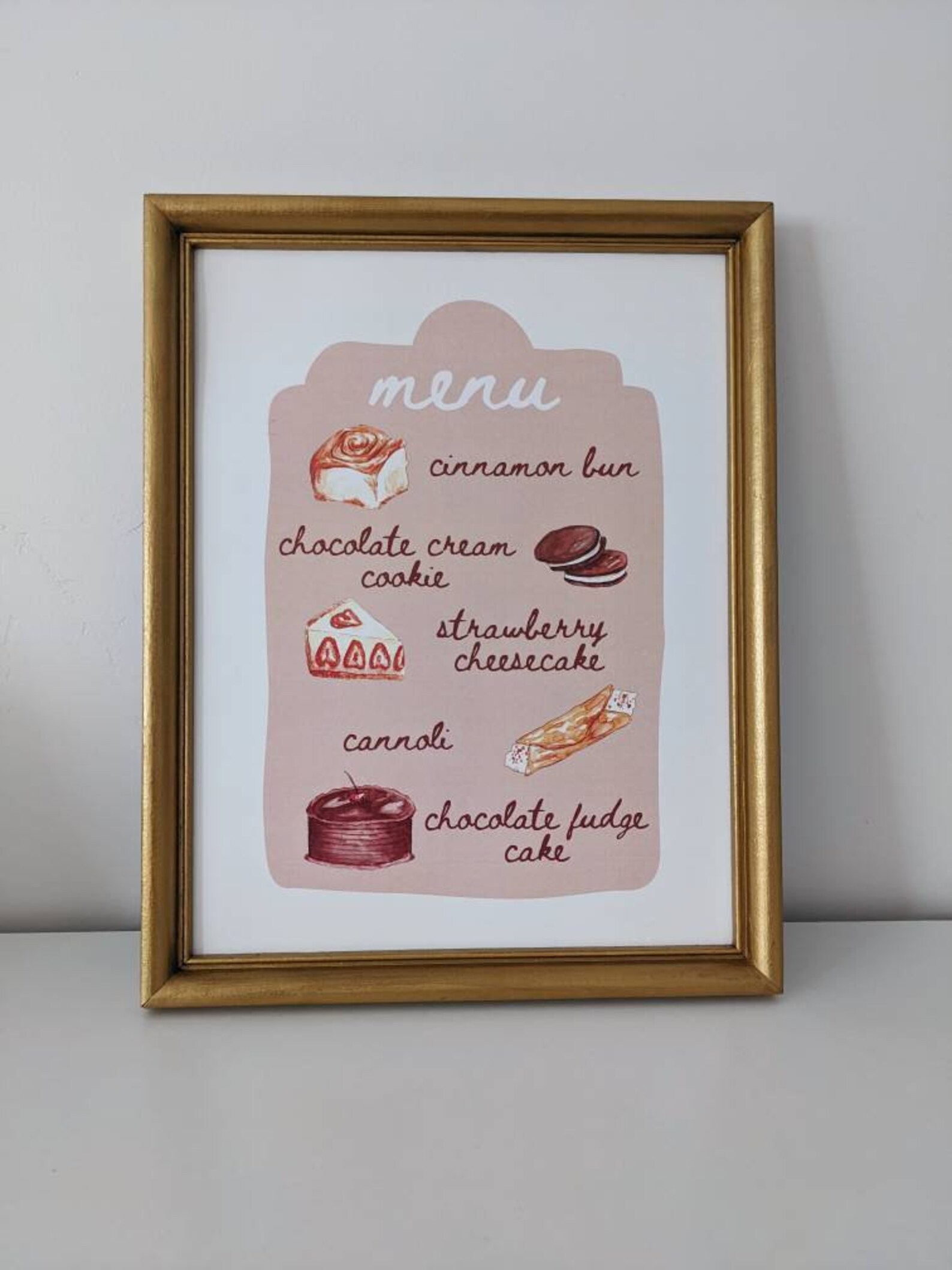 Pretend Play Bakery Dessert Menu Dramatic Play Menu Pretend - Etsy
