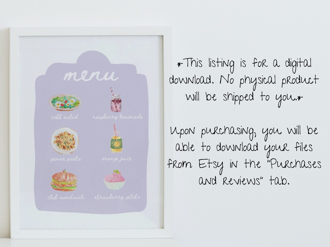 Pretend Play Café Menu, Dramatic Play Café Menu, Pretend Play ...