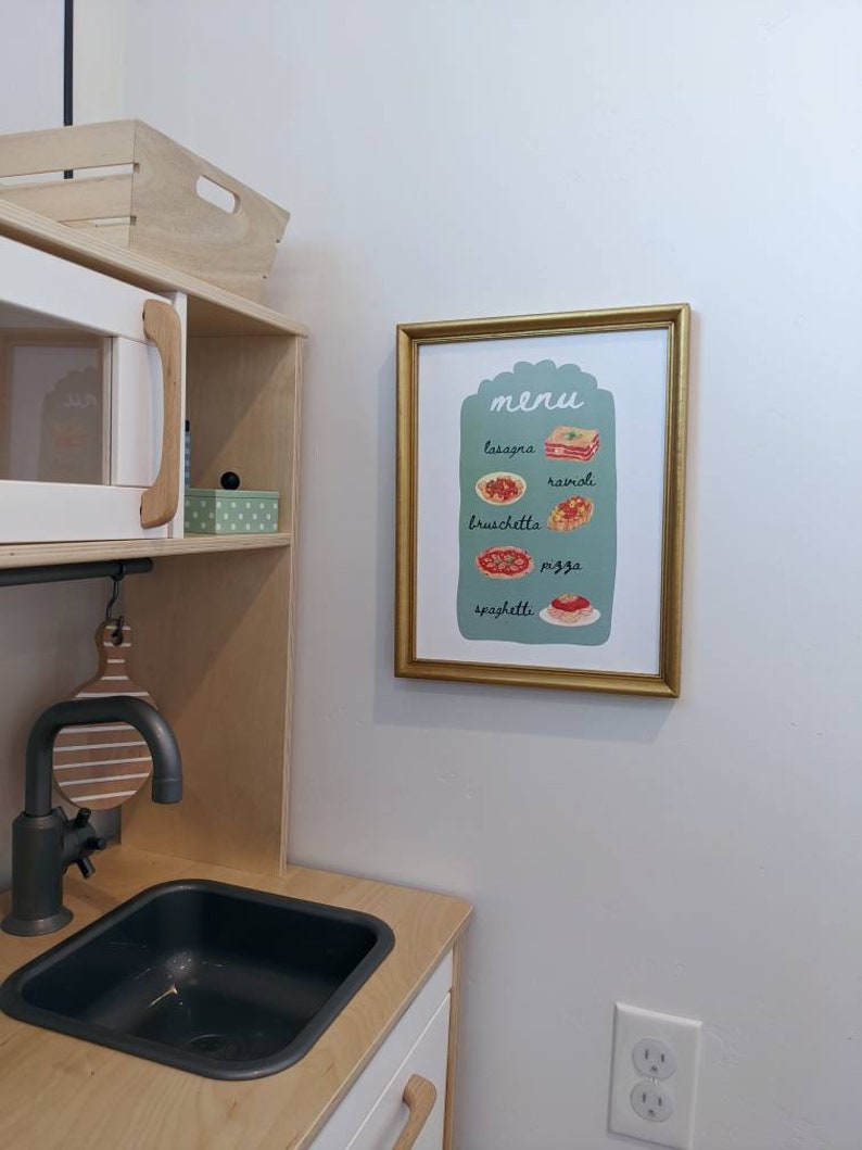 Pretend Play Italian Restaurant Menu, Dramatic Play Menu, Pretend Play ...