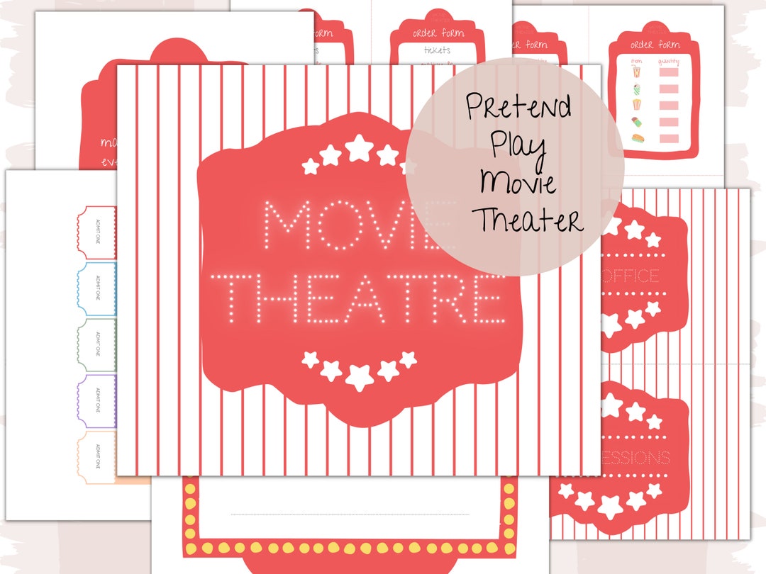 Pretend Play Movie Theater Dramatic Play Movie Theater - Etsy