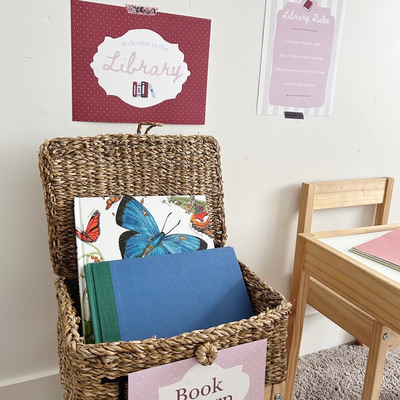 Pretend Play Library, Pretend Library Cards, Dramatic Play Library ...