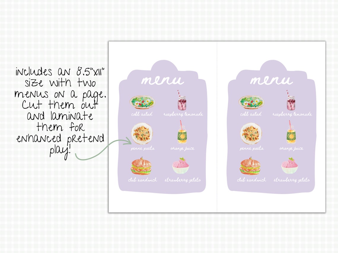 Pretend Play Café Menu, Dramatic Play Café Menu, Pretend Play ...
