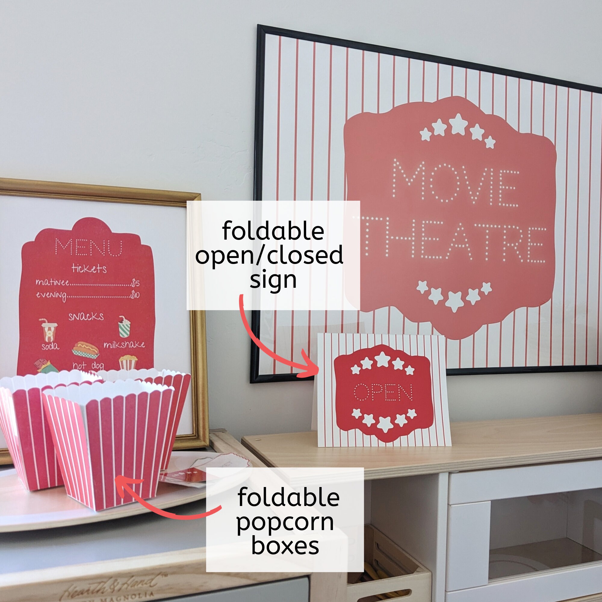 Pretend Play Movie Theater, Dramatic Play Movie Theater, Pretend Play ...