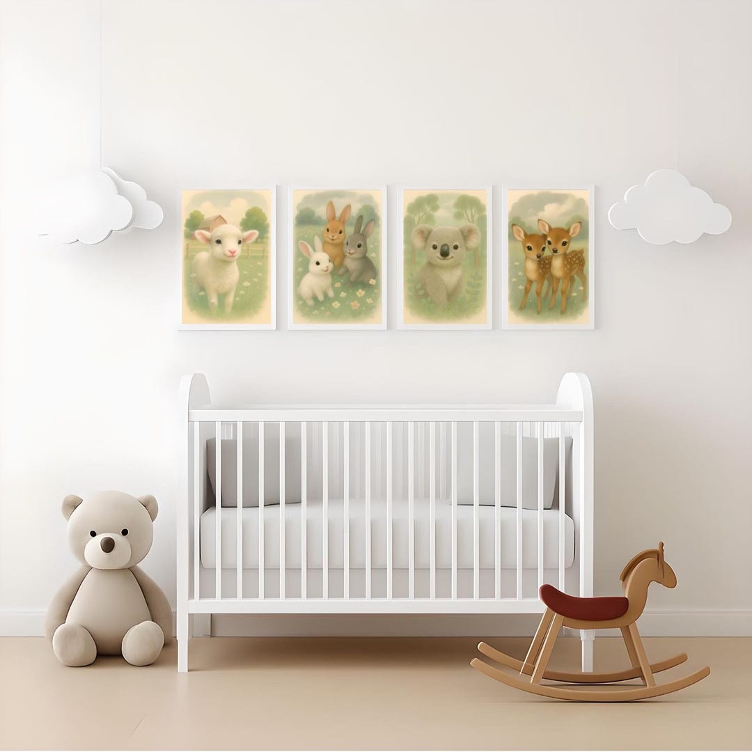 Printable Nursery Wall Art, Kids Wall Art, Digital Watercolor Print ...