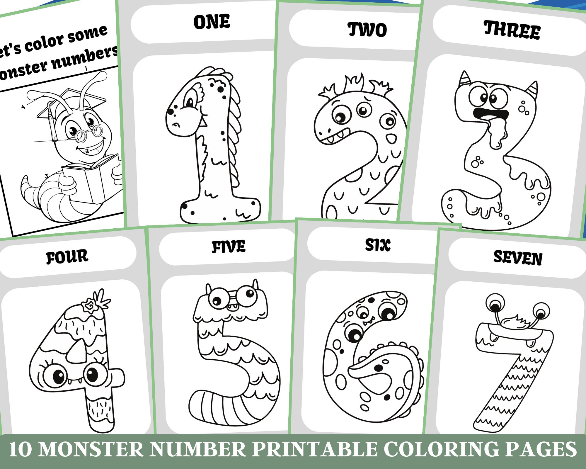 Number Ten Coloring Page