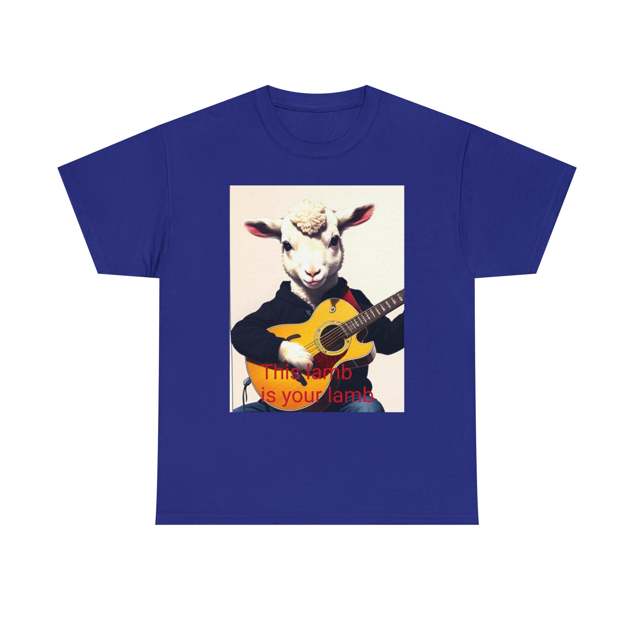 AI Sheep Guitar Tee,acoustic Sheep Shirt,musical Sheep Tee,ai Animal T ...