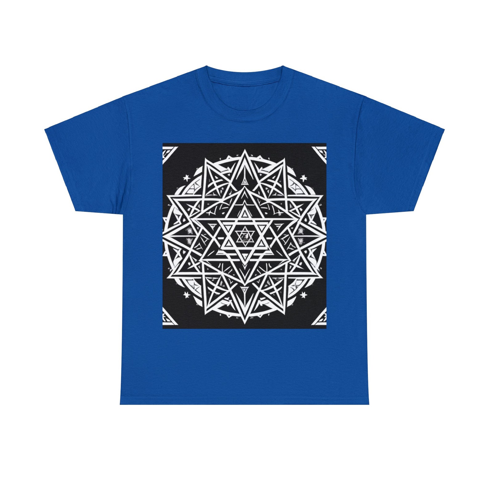 AI Star of David,jewish Tee,minimalist Shirt,sacred Symbol,monochrome ...