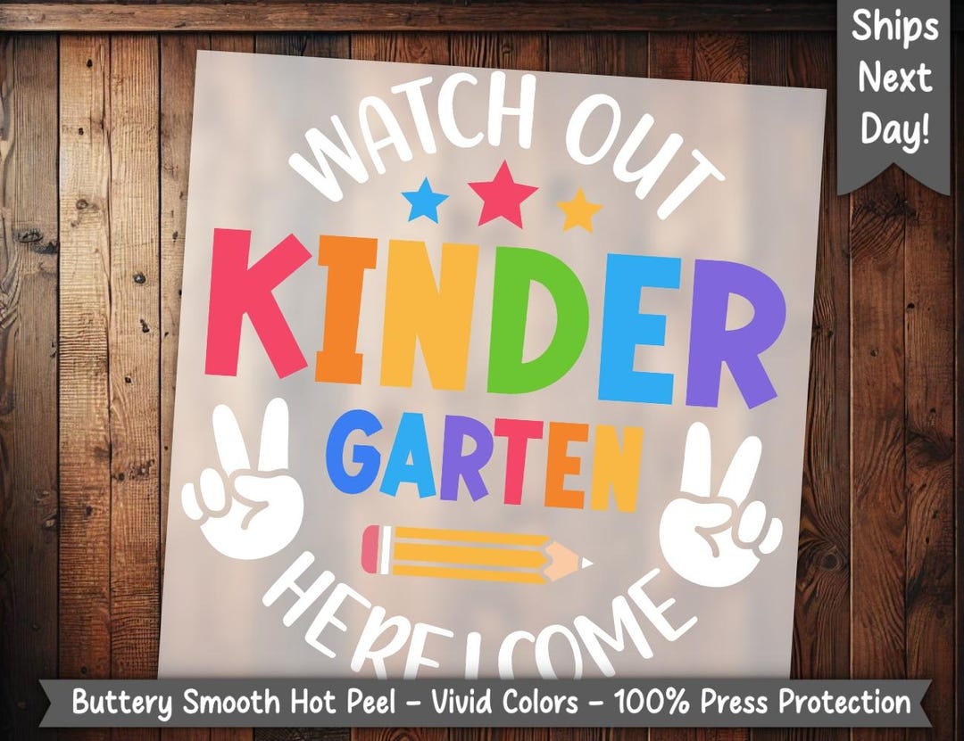 Watch Out Kindergarten Here I Come T Shirt, Crew Squad Rainbow School ...