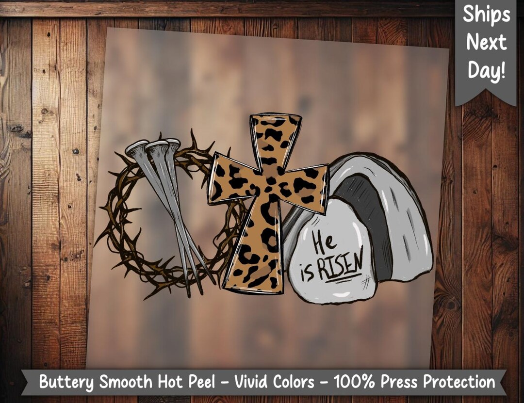 He is Risen Jesus Easter Design Christian Inspirational Art for Easter ...