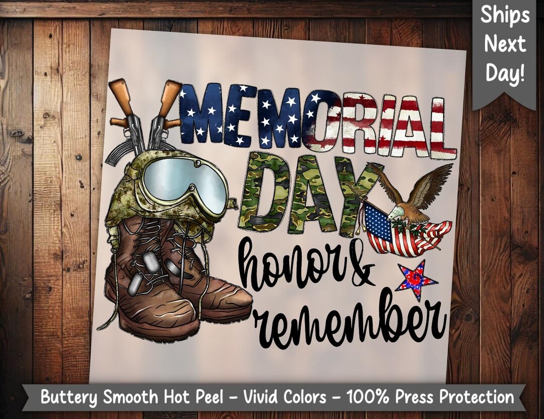 Memorial Day Honor and Remember Soldier Boots With American Flag, 4th ...
