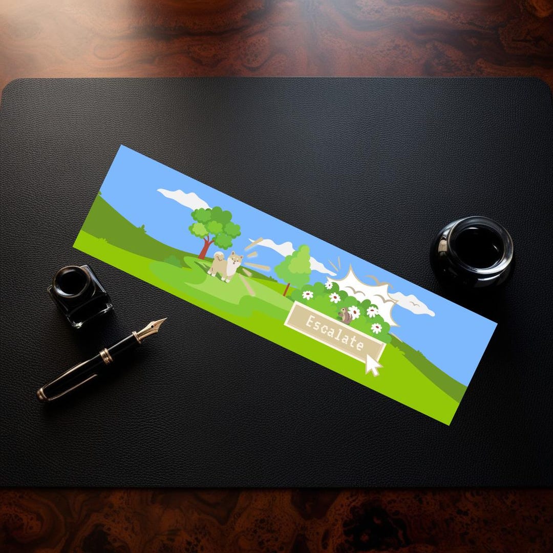 Escalate Dog Bumper Sticker | Funny Sticker | Squirrel | Escalate ...