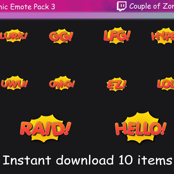 Twitch Emotes Animated Lfg - Etsy