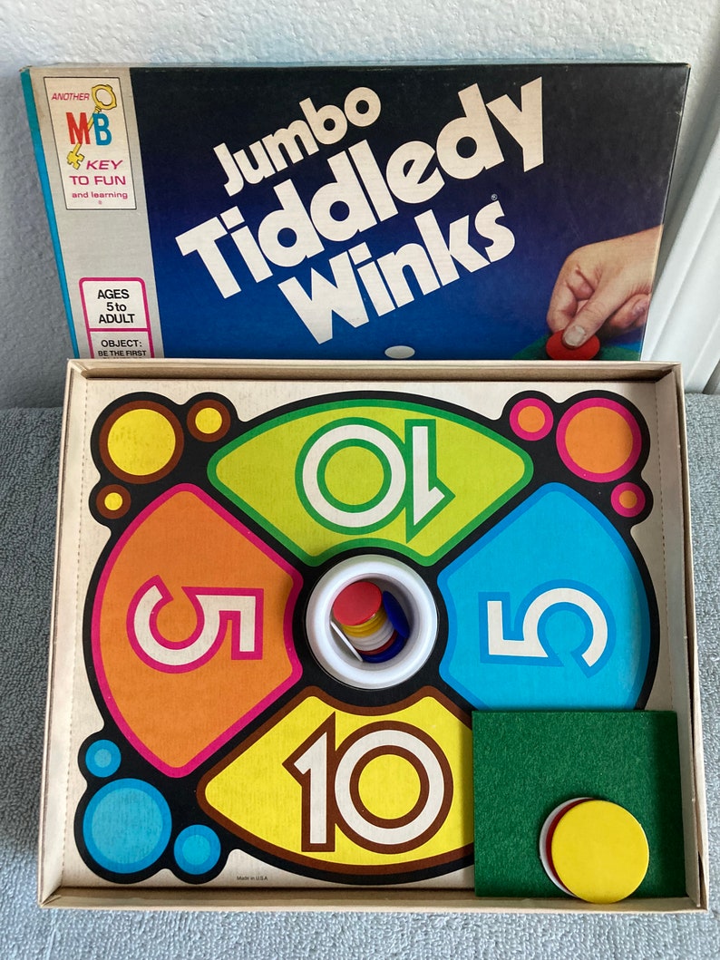 1968 Jumbo Tiddley Winks Game by Milton Bradley - Etsy