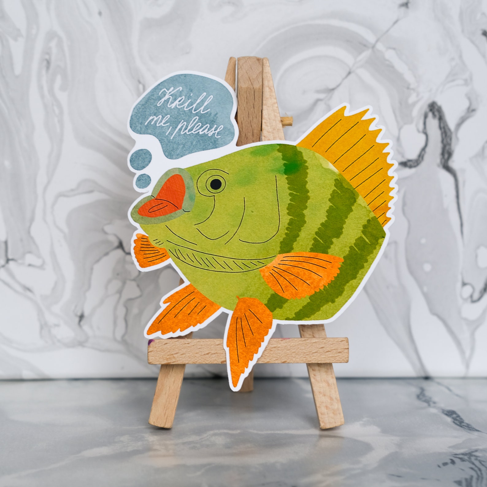 Krill Me, Please Sticker Vinyl Laptop Sticker Ireland Sticker Animal ...