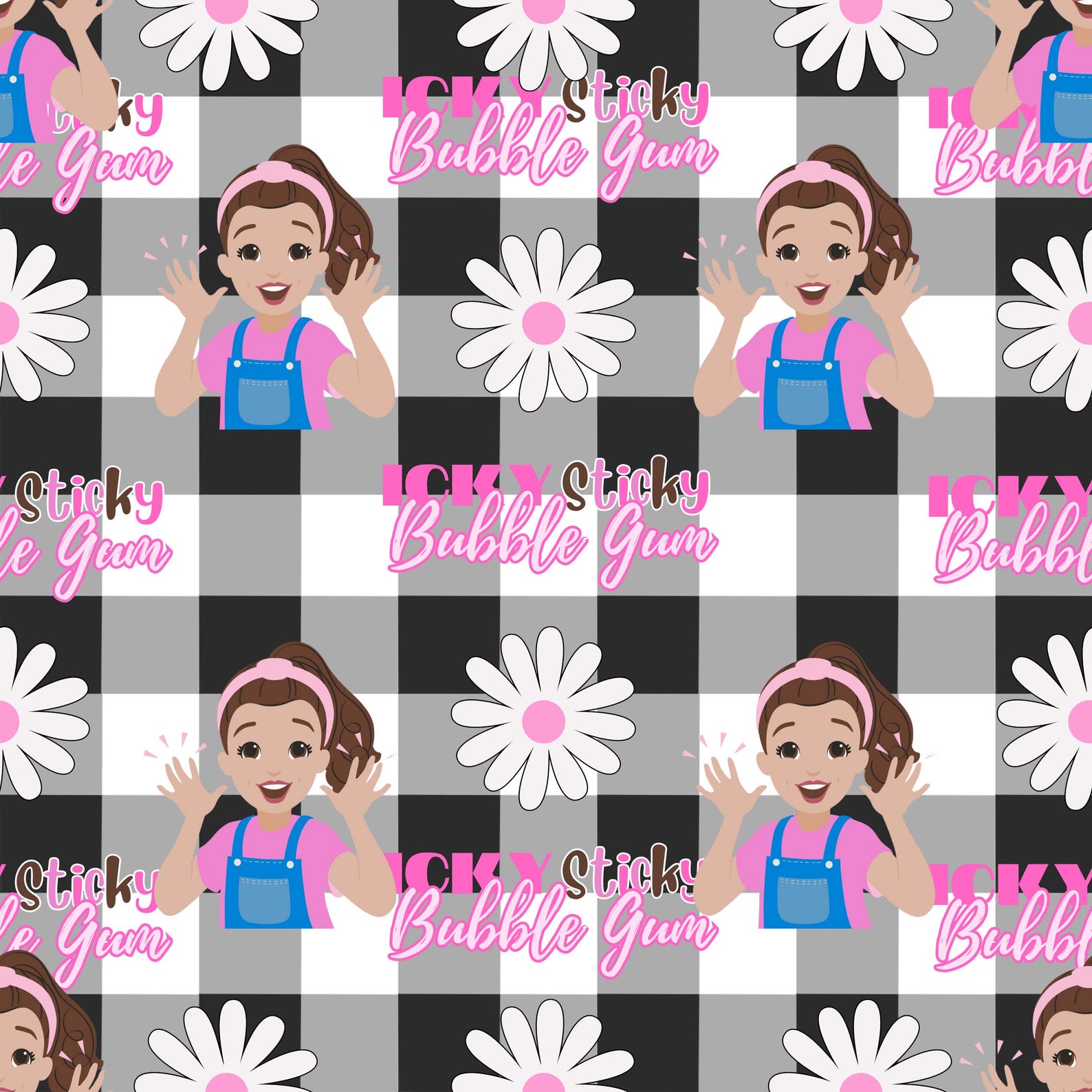 Icky Sticky Bubble Gum Digital Paper Bundle: Seamless Designs - Etsy