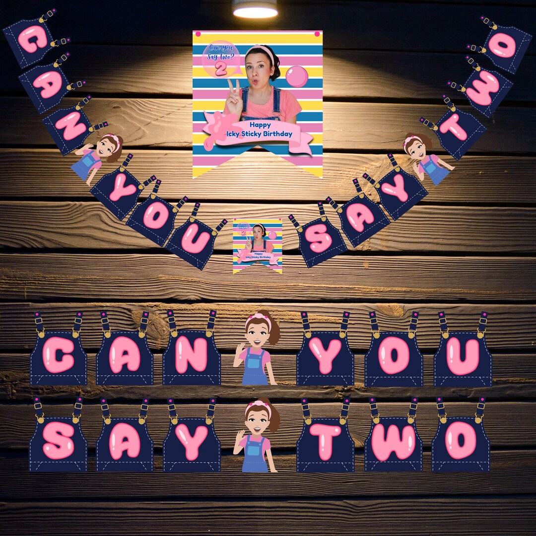 Digital Item: Can You Say Two Party Banner - Etsy