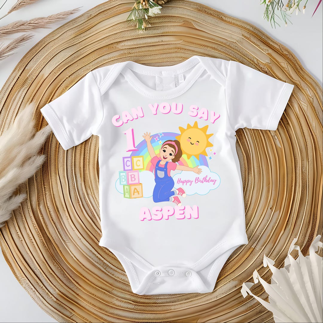 Can You Say 1, 2, or 3 Birthday Onesie/t-shirt Pink Theme - Etsy