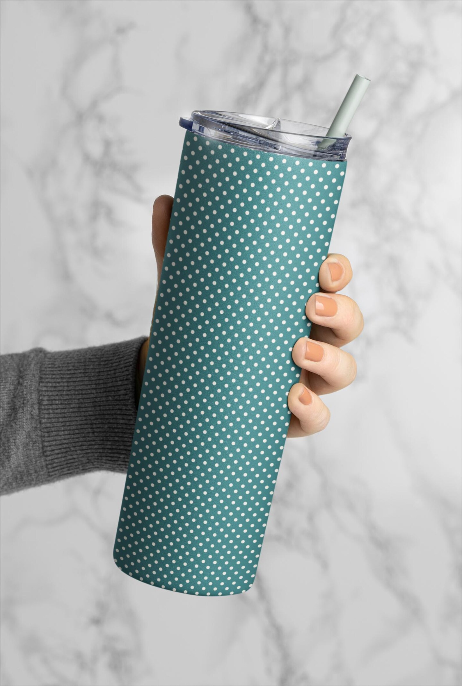 Swiss Dots Digital Patterns in Retro Teal Olive and Sage 12x12 300dpi ...