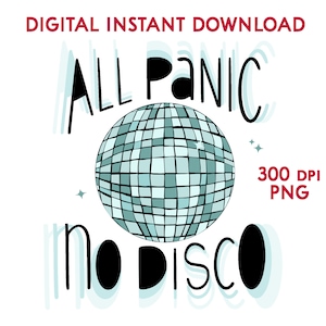 Disco Ball All Panic No Disco PNG 300dpi Instant Digital Download for ...